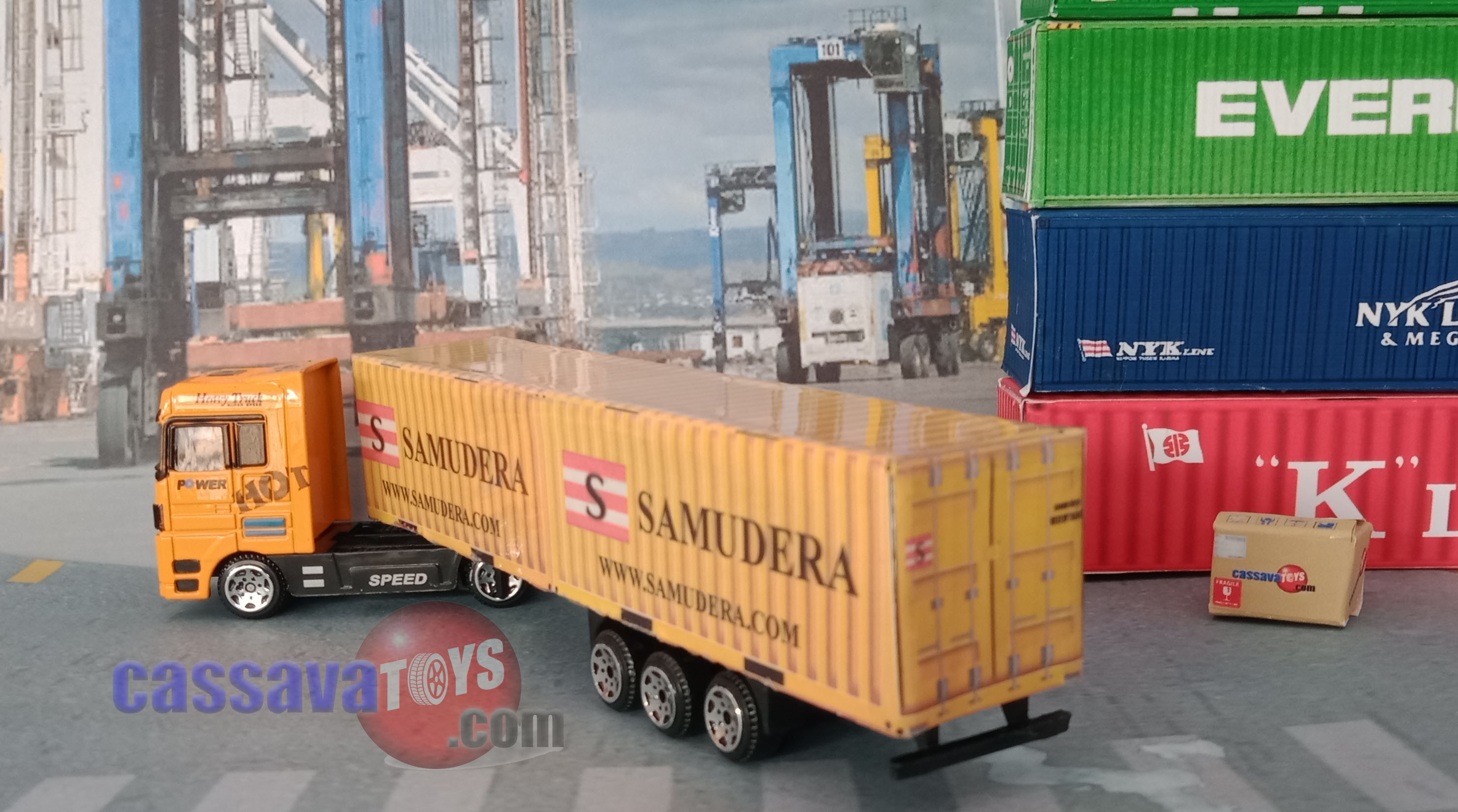 Diecast Truck Container Samudera – Cassava Toys