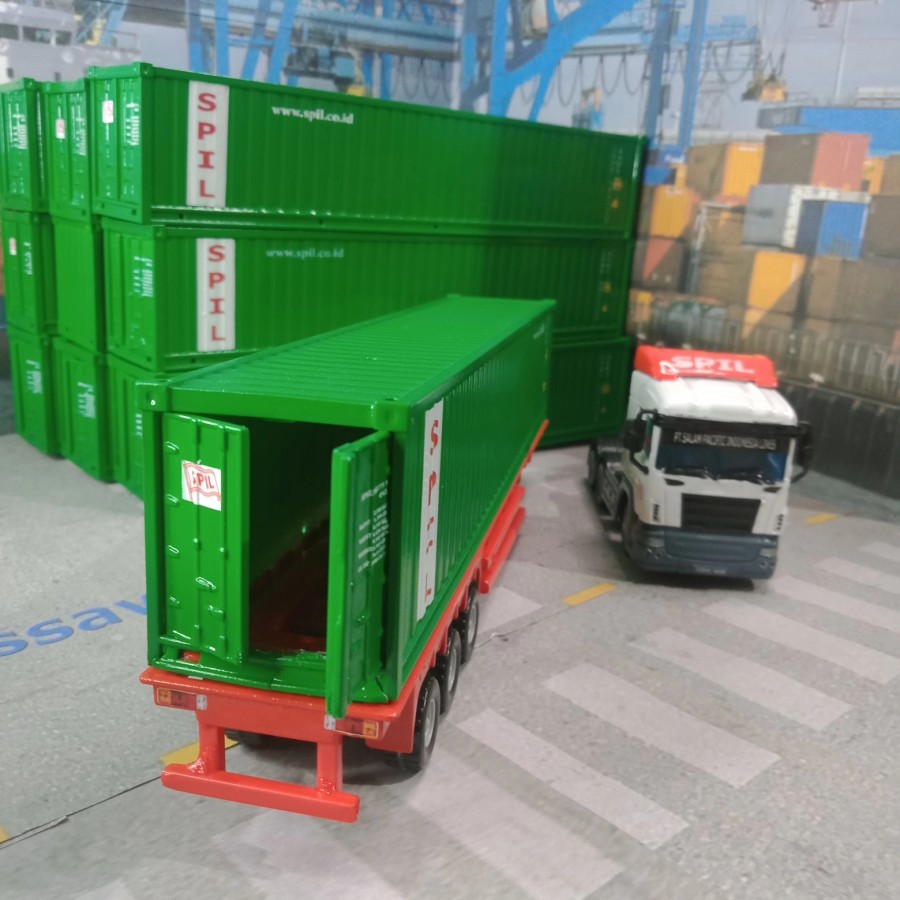 Diecast Truck Container SPIL Skala 1/43 – Cassava Toys